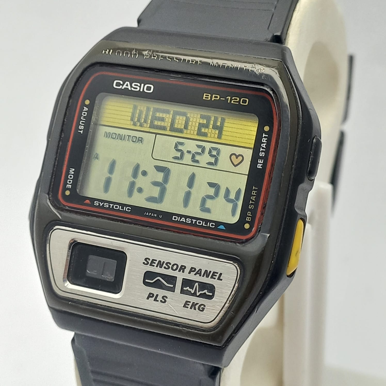 Casio BP-120 Blood Pressure Monitor Digital Vintage Men’s Watch ...