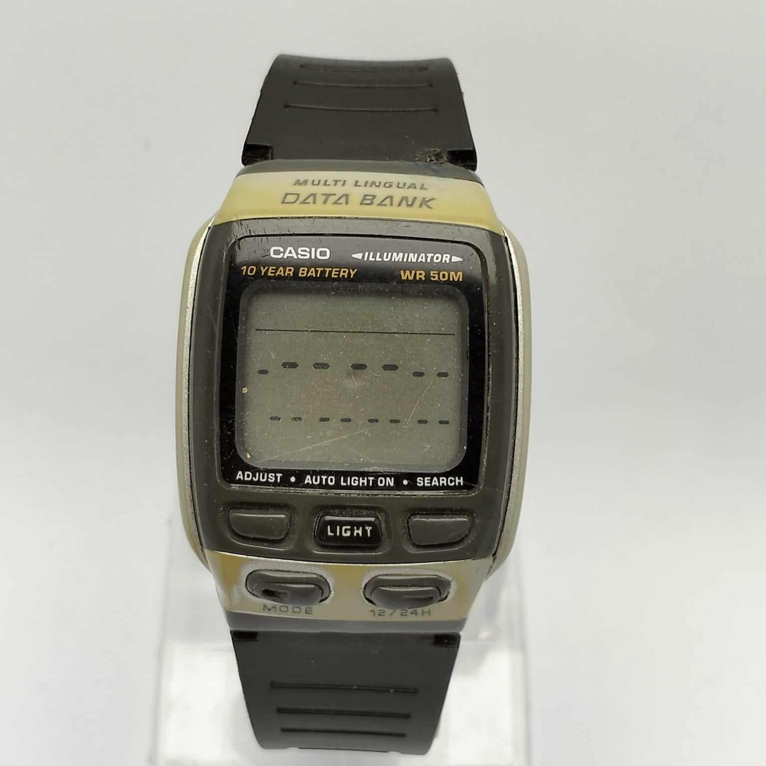 Casio Data Bank DB-37H Multi Lingual 2524 Quartz Vintage Men's Watch ...