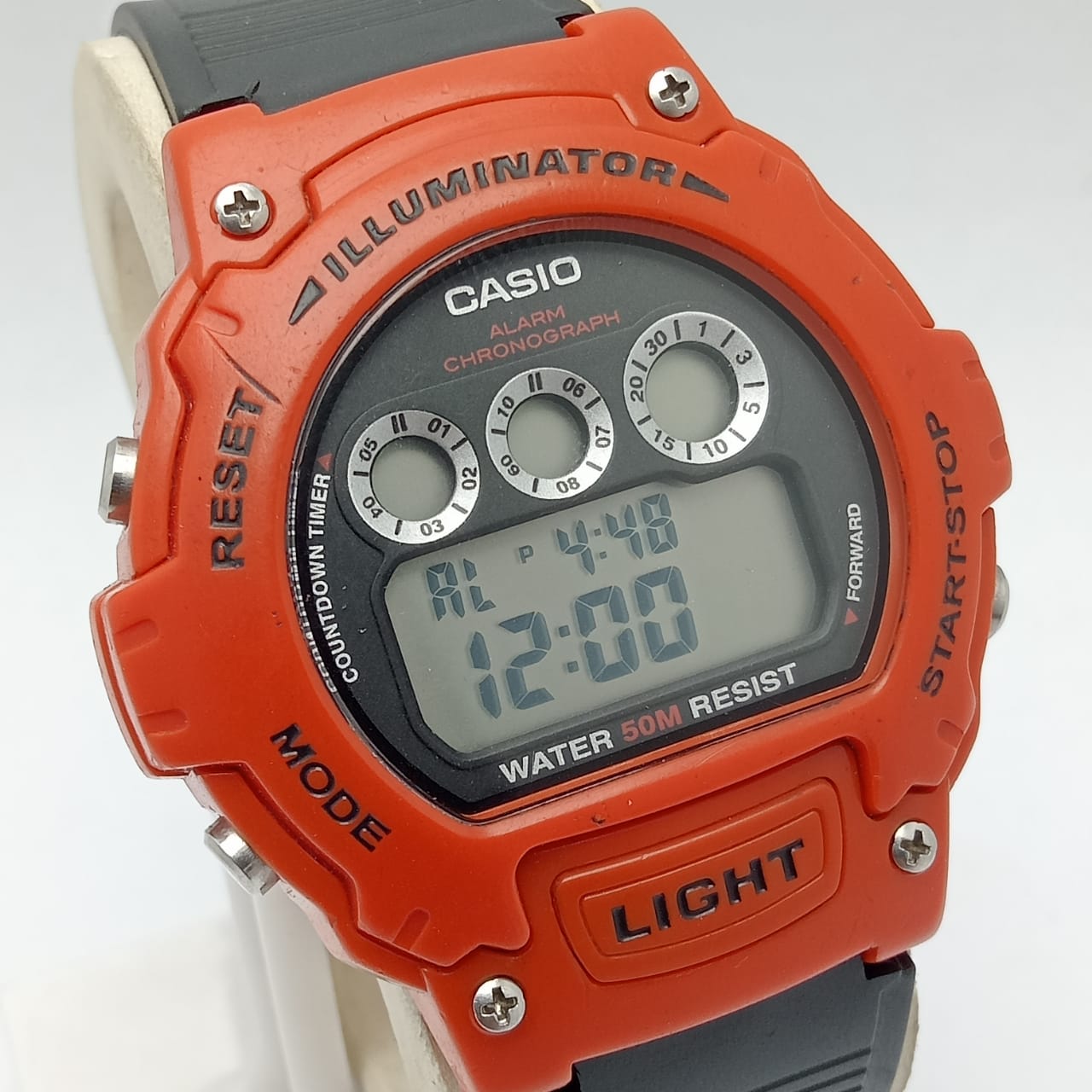 Casio Illuminator 3225 Quartz W-214HC Digital Vintage Men's Watch AHN21ARL1