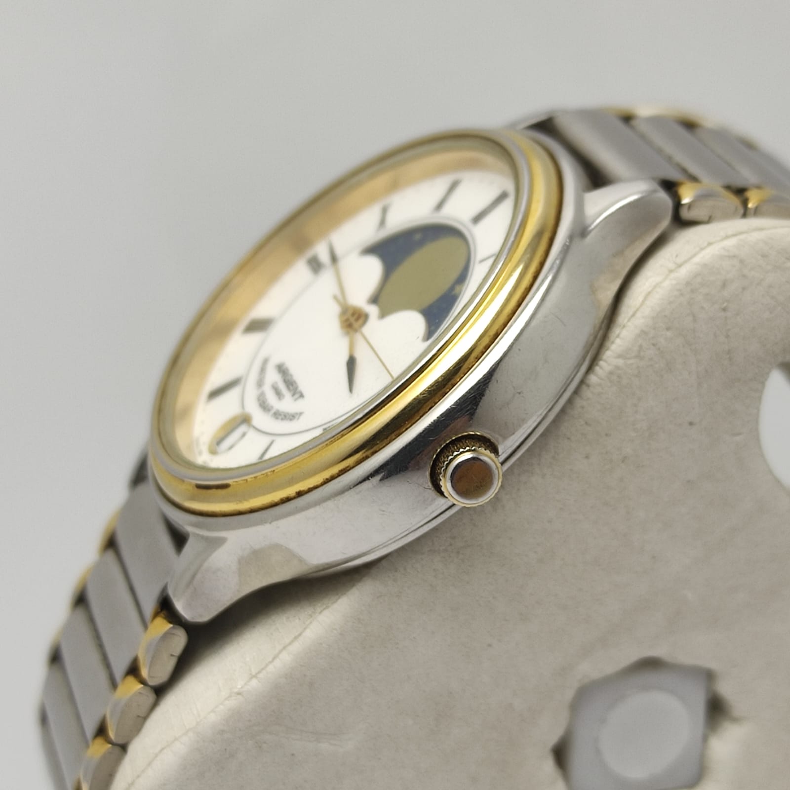 Casio Argent MTW-112M Two Tone 368 Moon Phase Vintage Watch ASN39HM4