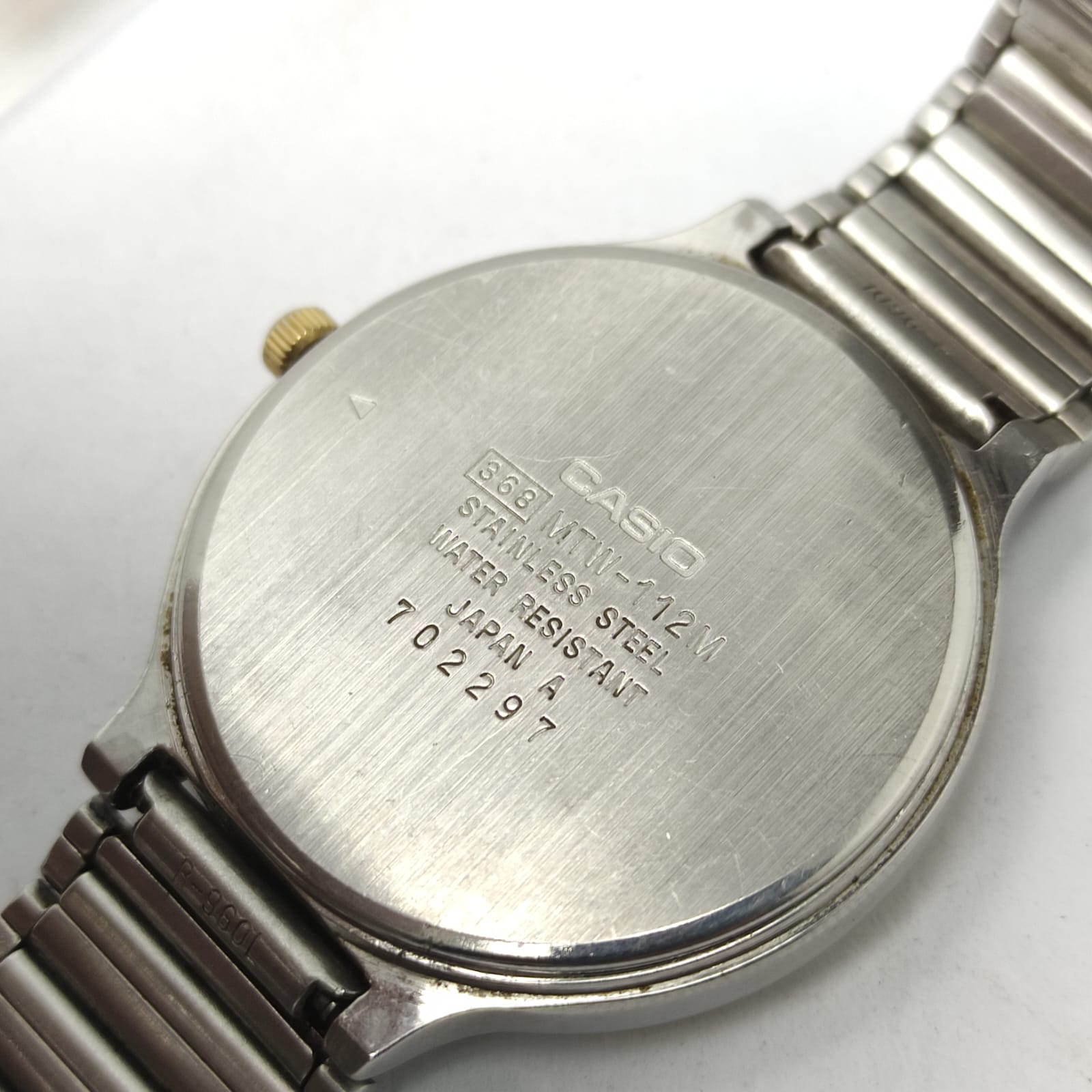 Casio Argent MTW-112M Two Tone 368 Moon Phase Vintage Watch ASN39HM4