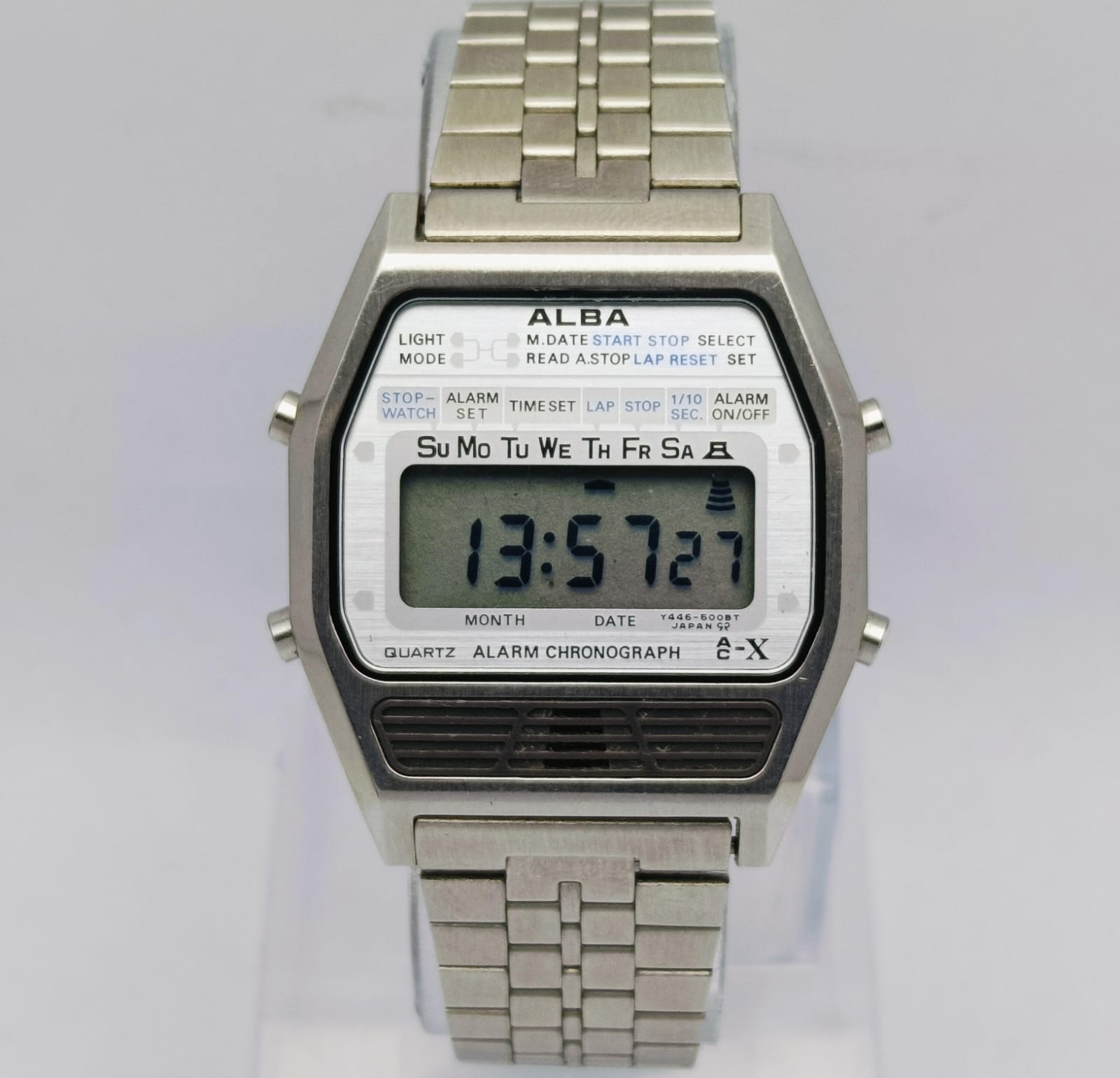 Seiko Alba Y446-500A Quartz Alarm Chrono Digital Vintage Watch ASN70KS5 ...