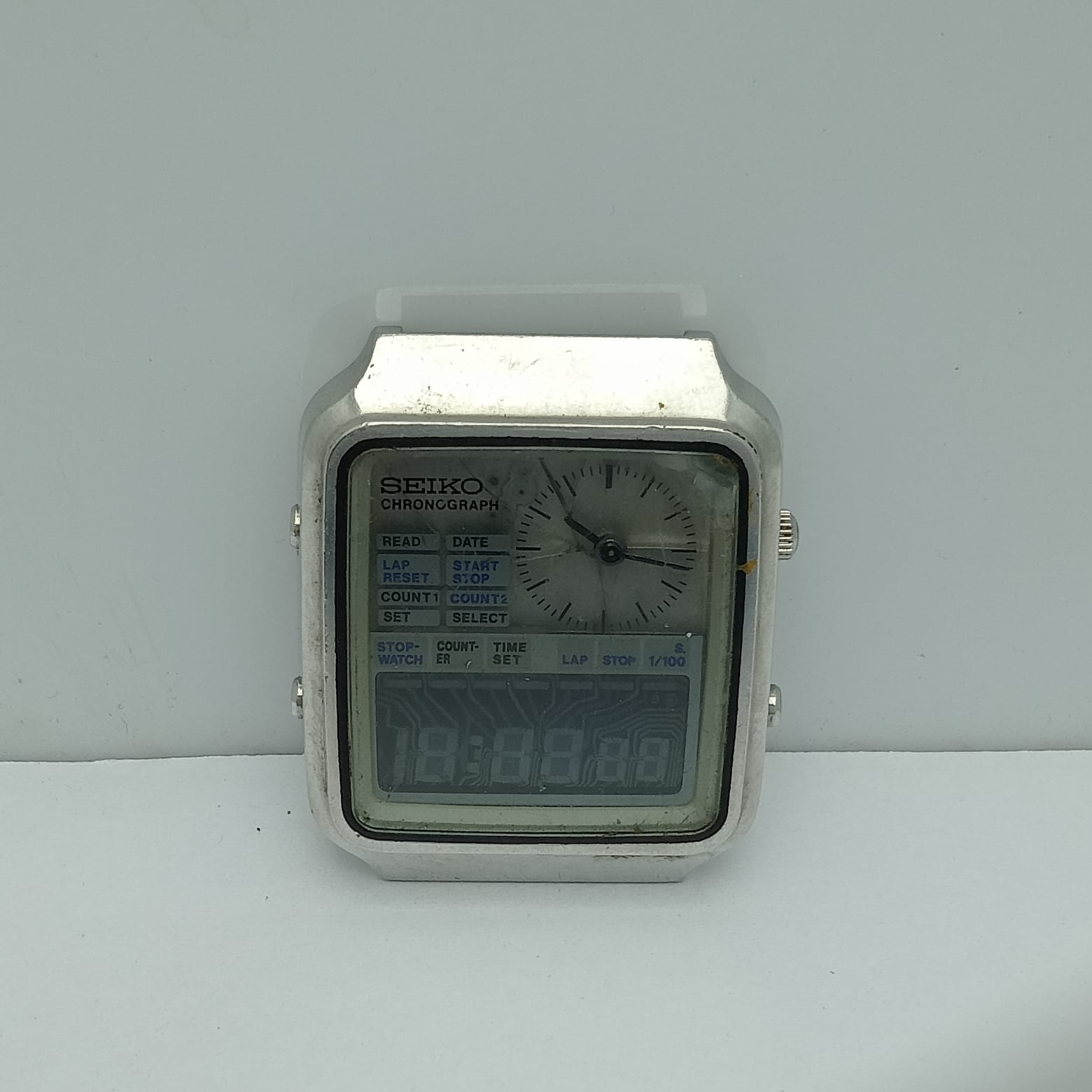 Seiko Chronograph Quartz H127-500A Ana Digi Vintage Men's Watch For Parts SAG55ARL4